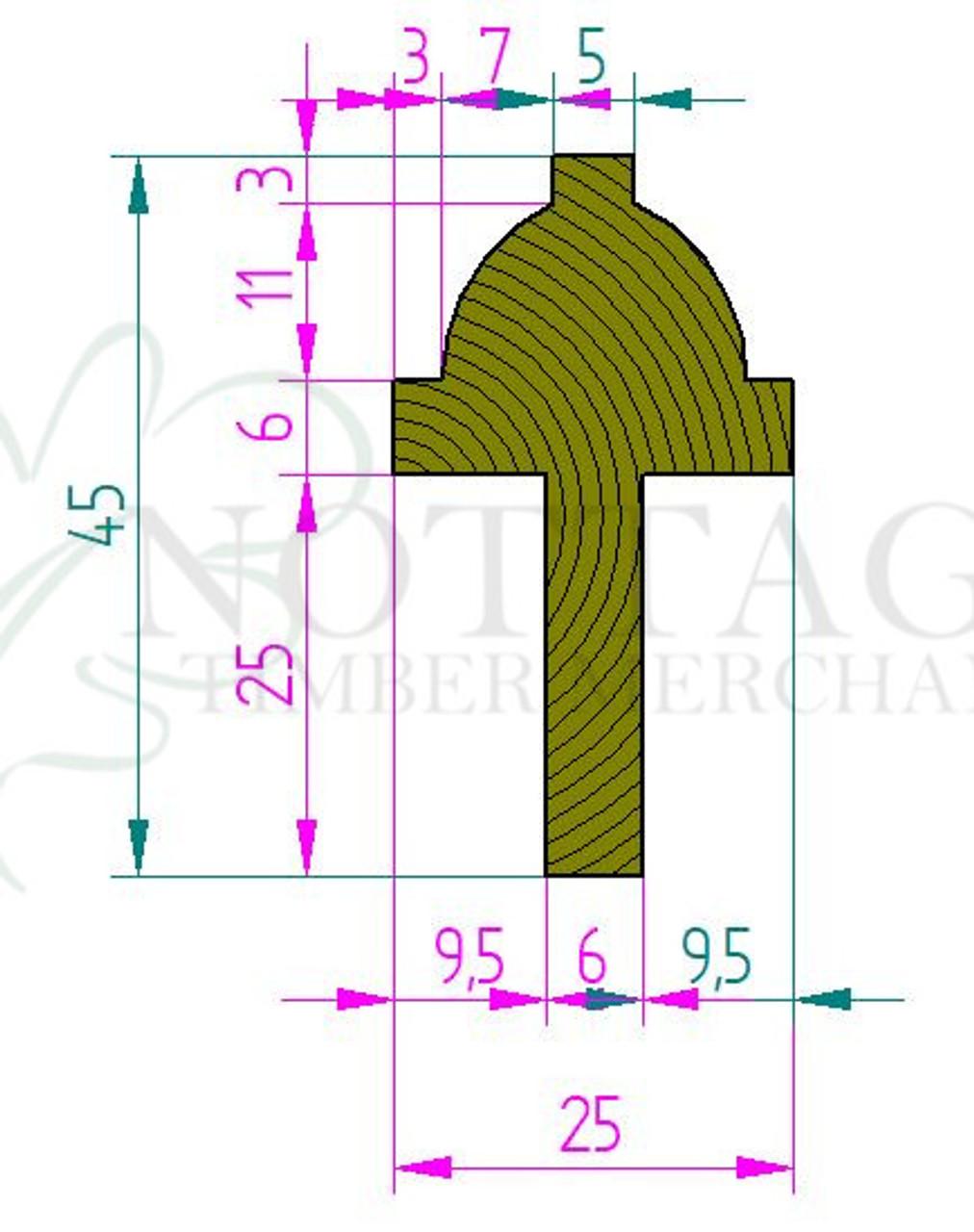 Sash Window Glazing Bar - Buy Your Timber Online with Nottage Timber ...