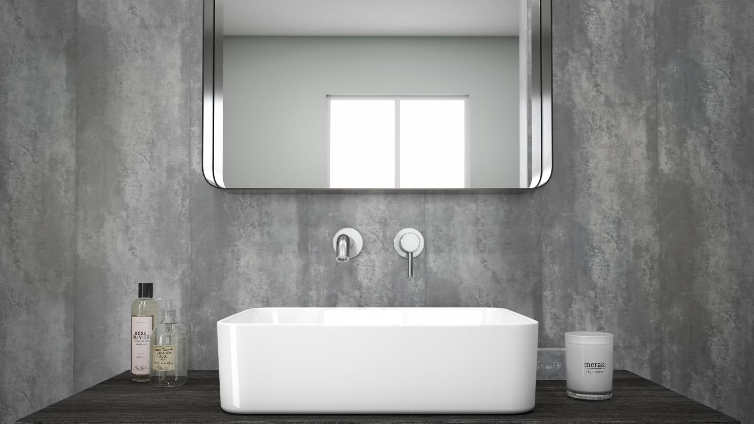 Zest Wall Panel 1m x 2.4m x 10mm Zinc Satin