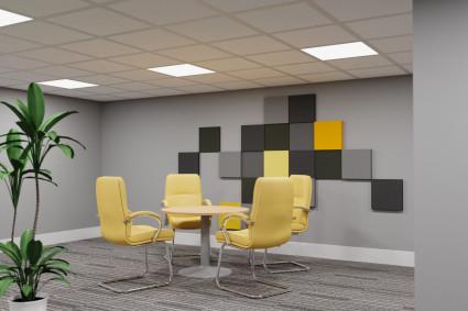 Marvoy - Kito Round Meeting Table, Single Cylinder Leg Base